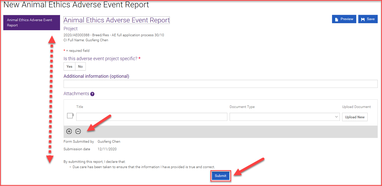 Submit adverse event report - Systems Training Hub - University of ...